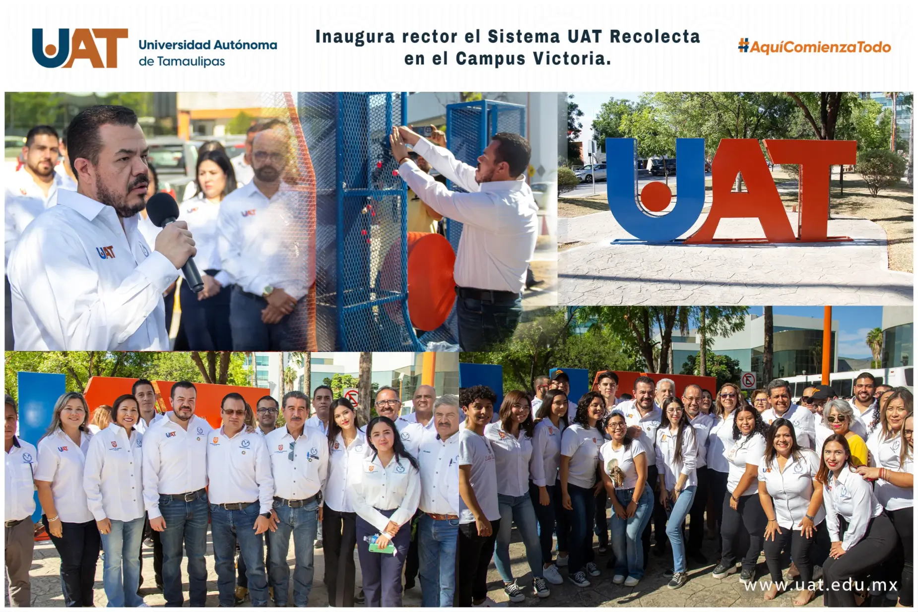 Rector inaugura el Sistema UAT Recolecta en el Campus Victoria ...